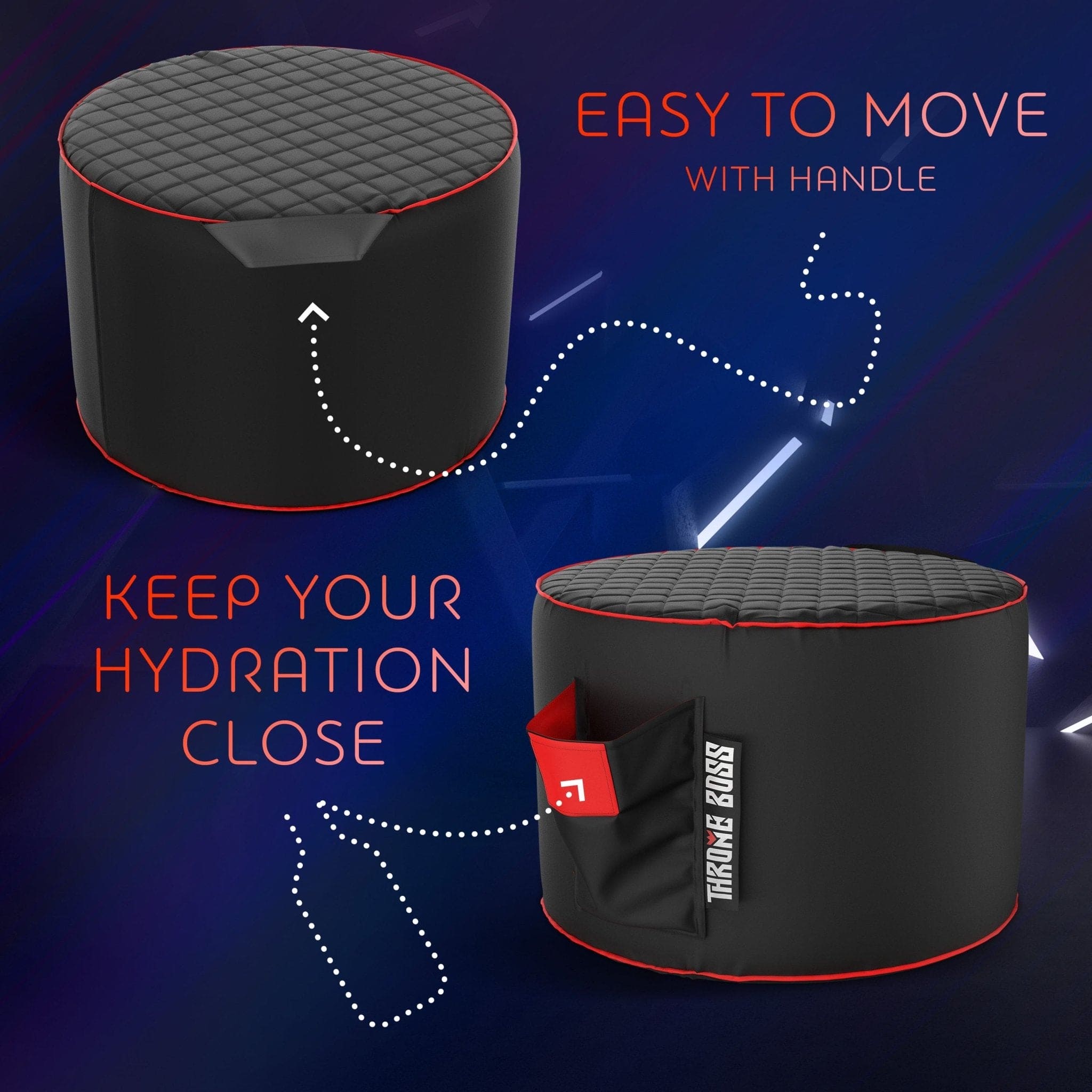 Gaming Footstool | FREE Delivery – Throne Boss Australia